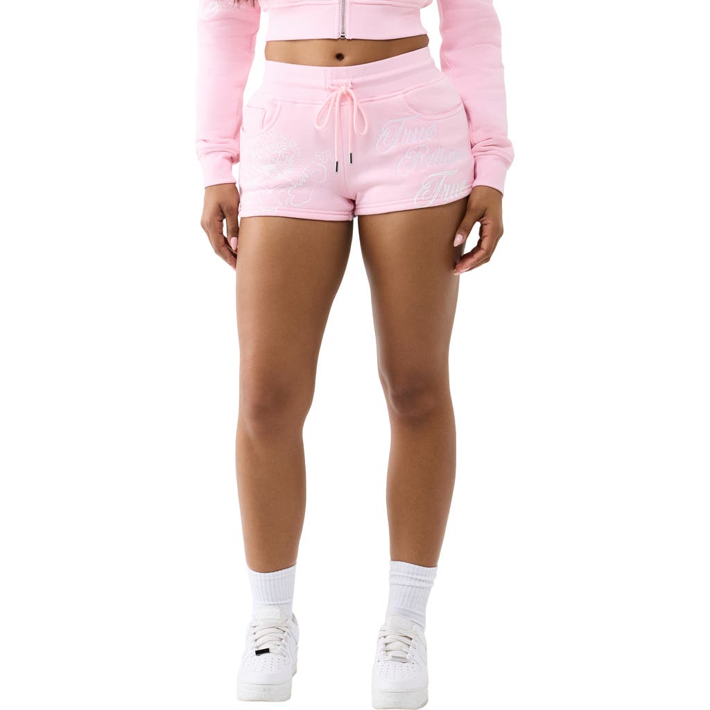 TRUE RELIGION BRAND JEANS True Religion Embroidered Tiger Logo Jersey Shorts